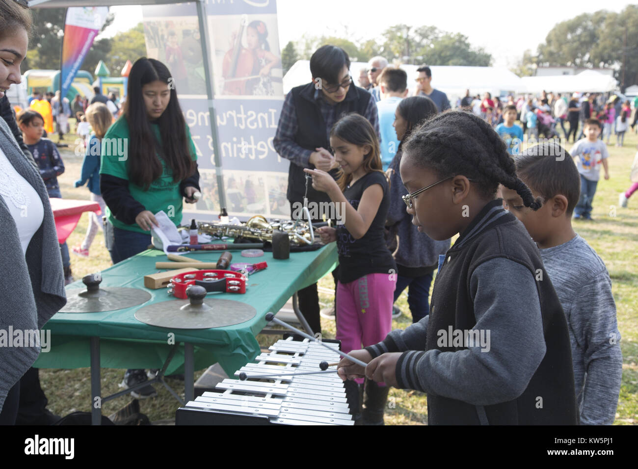 African american children playing instruments hi-res stock photography ...