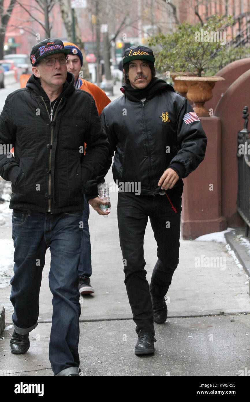 NEW YORK, NY - JANUARY 31: Anthony Kiedis sighted on the streets of NY ...