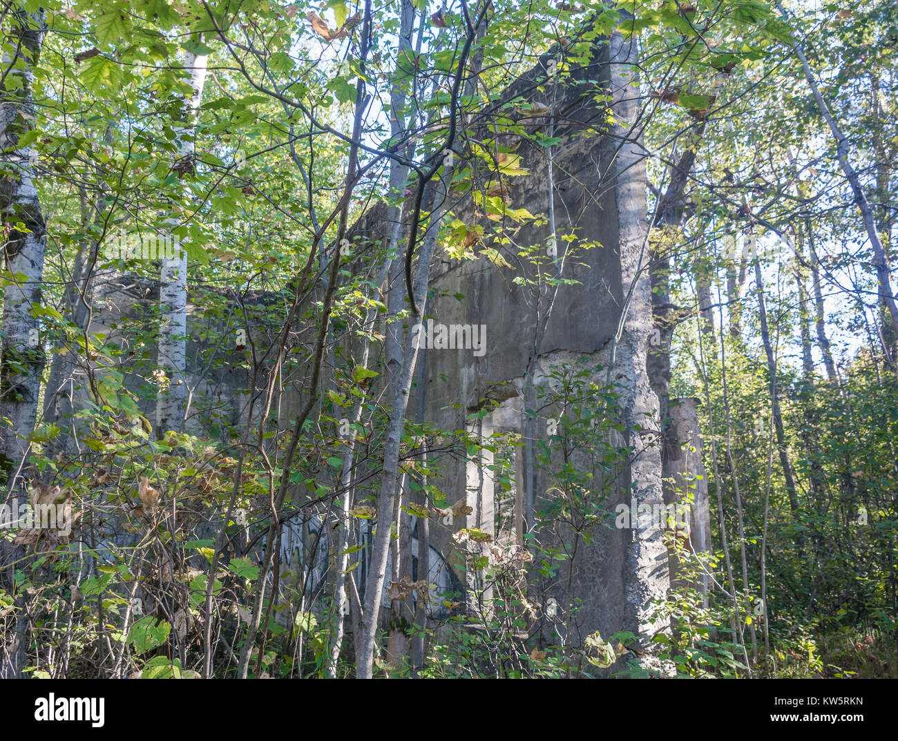 Ruins of Plan Bouchard, WWII Industrial Complex Stock Photo - Alamy