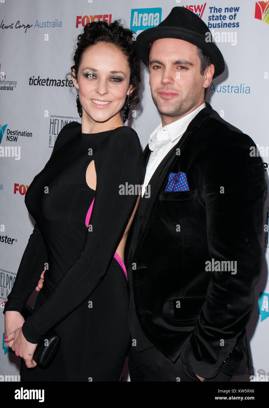 SYDNEY, AUSTRALIA - AUGUST 18: Lucy Maunder and Jarryd Byrne arrives at ...