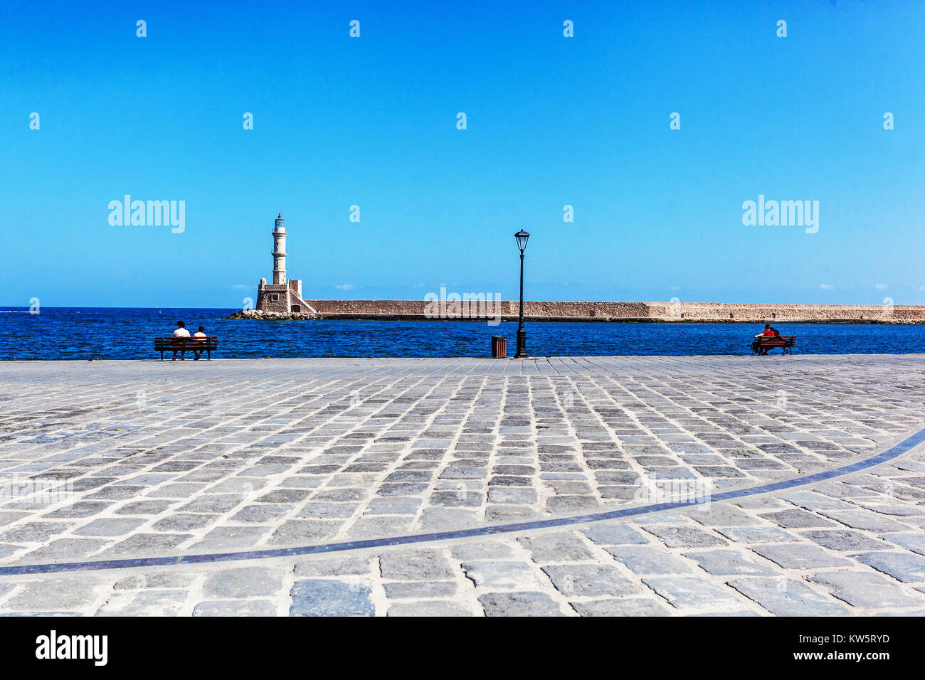 Chania Lighthouse, Crete, Greece, Europe Stock Photo - Alamy