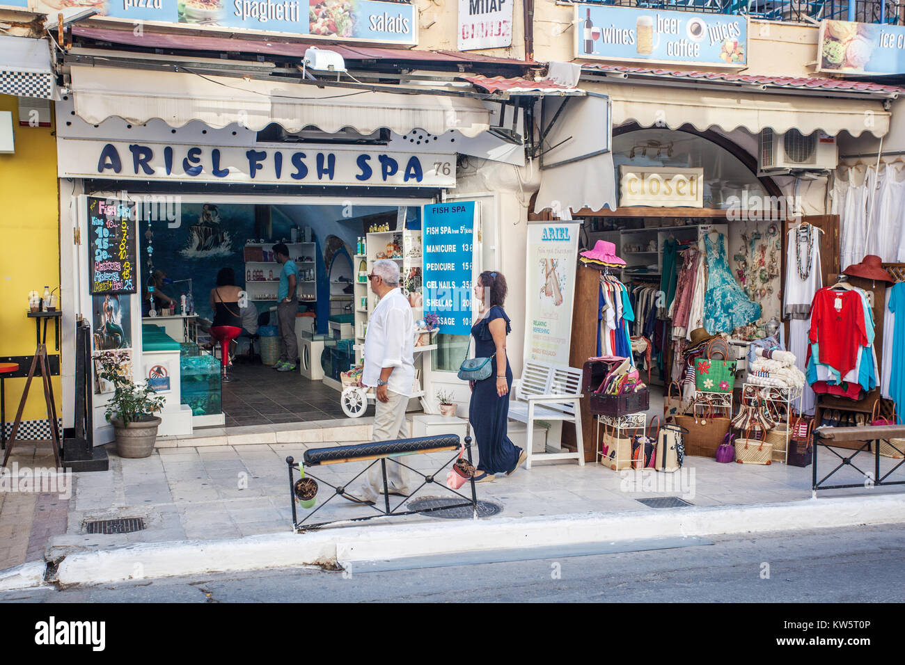Shopping street in chania crete hi-res stock photography and images - Alamy