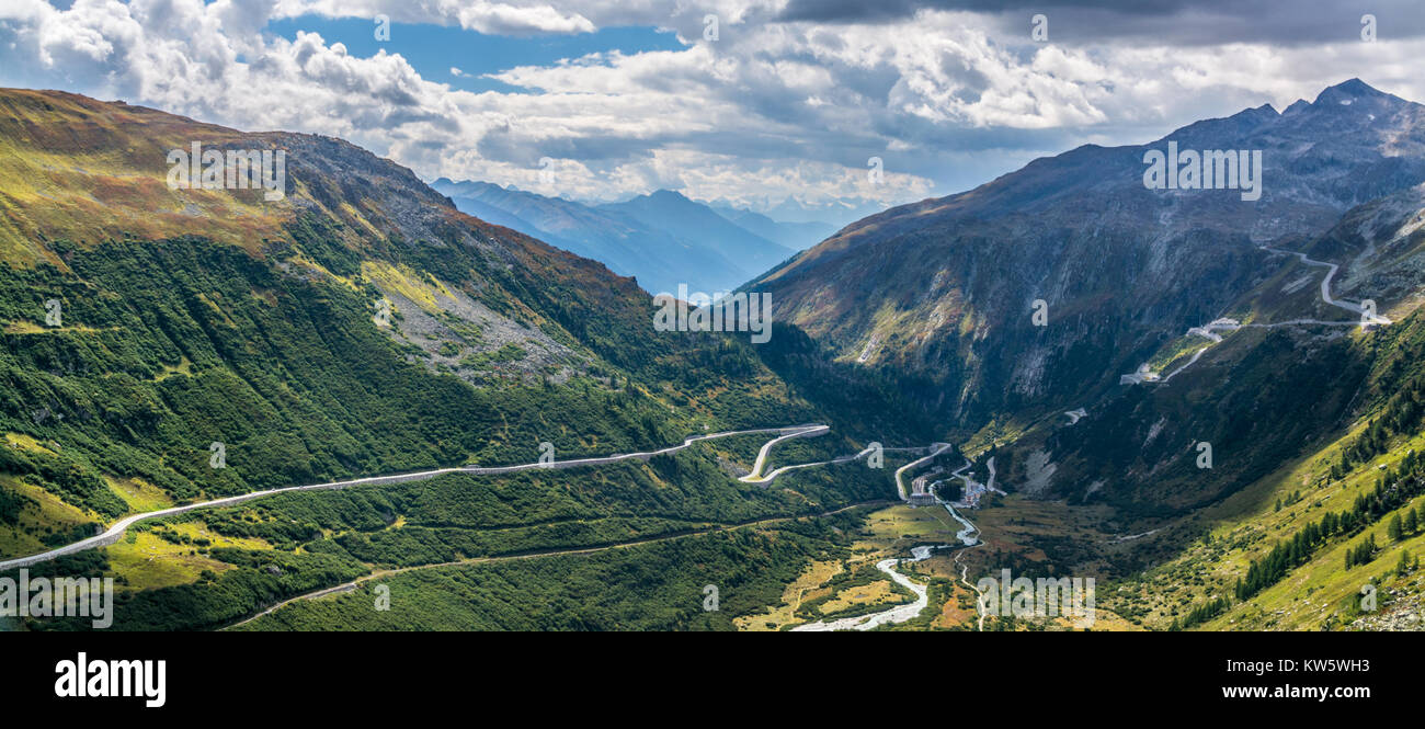 Furka Pass Switzerland, Swiss Alps, Scenic Drive Stock Photo - Alamy