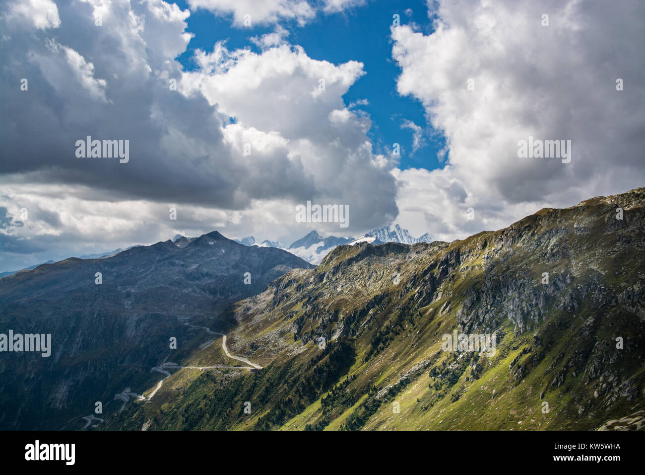 Furka Pass Switzerland, Swiss Alps, Scenic Drive Stock Photo - Alamy