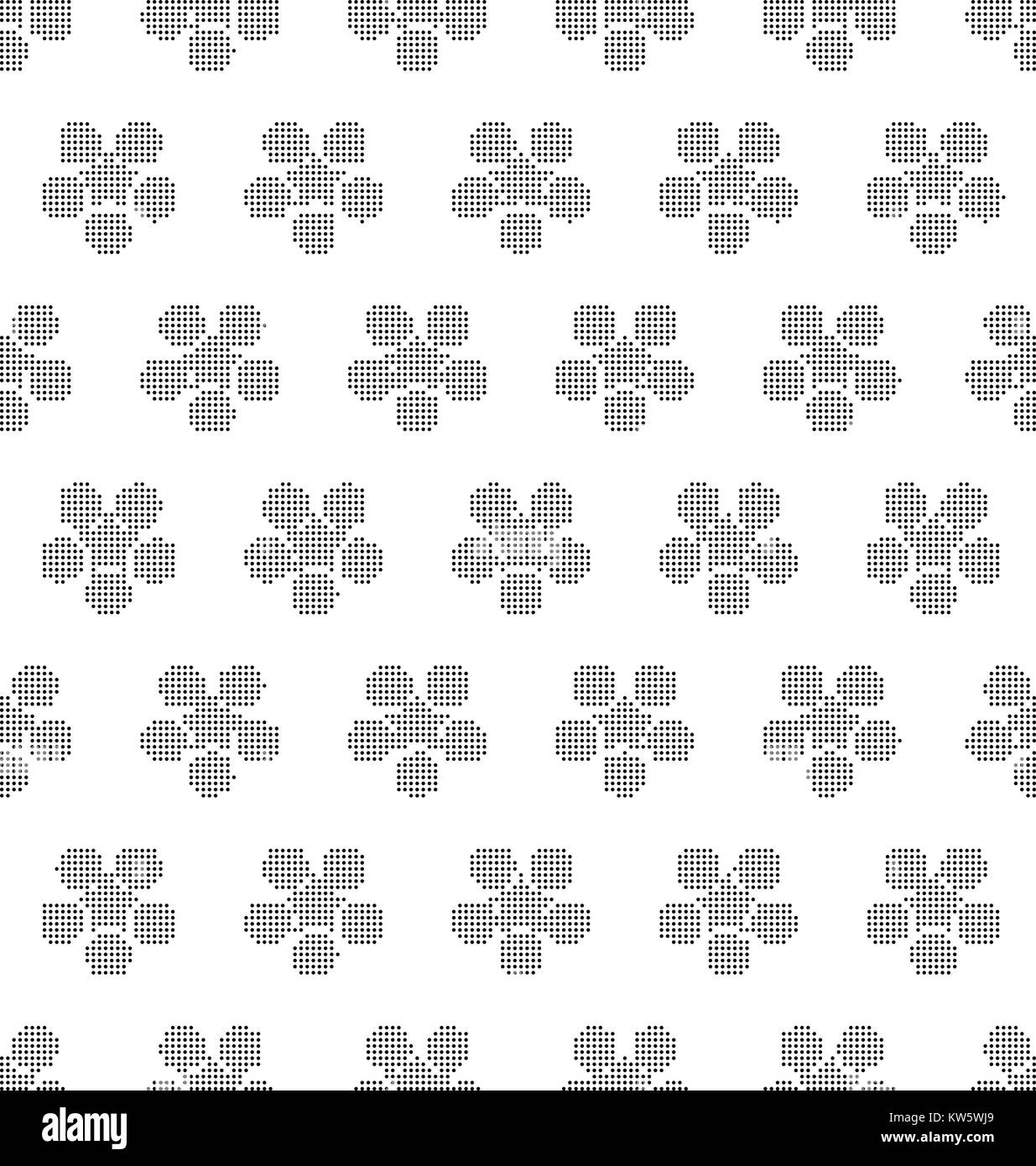 Halftone round black seamless background retro Japanese round flower ...