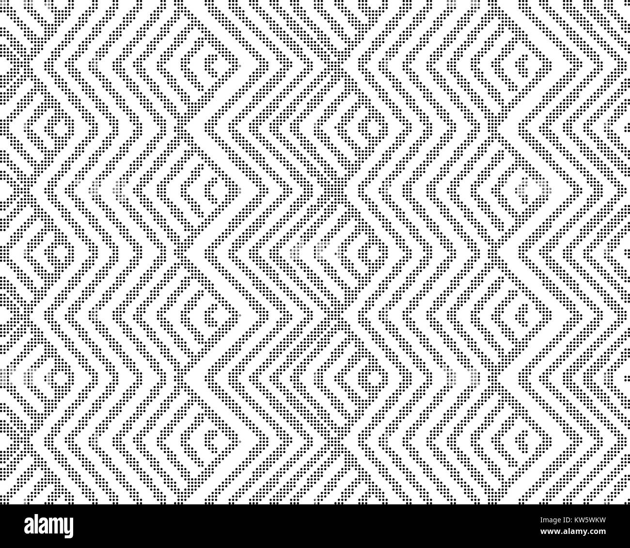 Halftone round black seamless background oriental geometry check ...