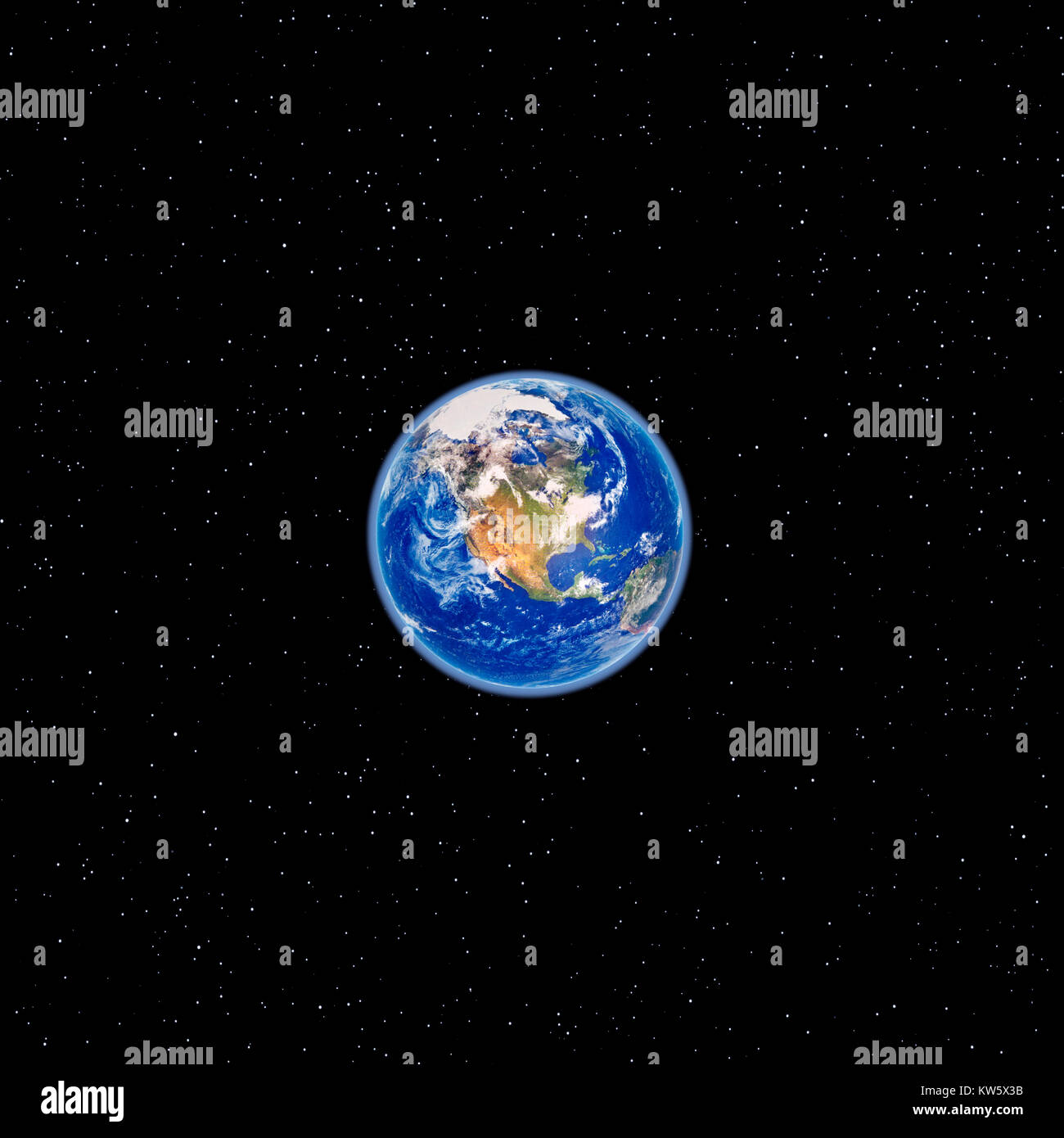 Planet Earth and Stars Stock Photo - Alamy
