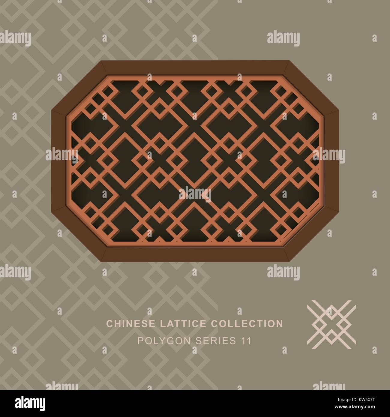 Wood lattice window Stock Vector Images - Alamy