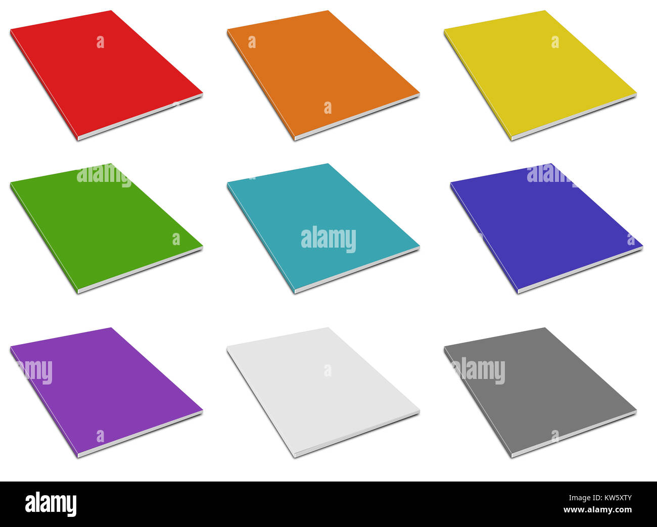 Blank magazine cover. Color magazine. On white background Stock Photo ...