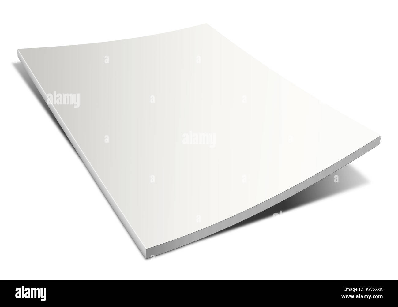 Empty magazine on white background. Perfect blank Stock Photo - Alamy