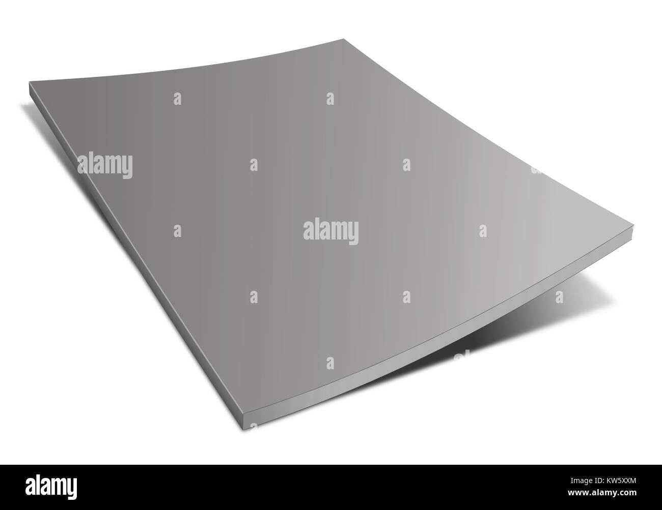 Empty magazine on white background. Perfect blank Stock Photo - Alamy