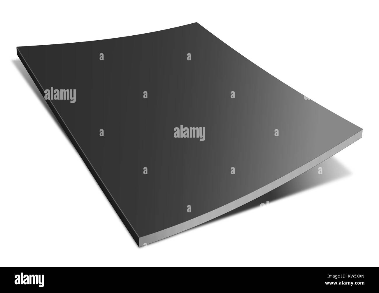 Empty magazine on white background. Perfect blank Stock Photo - Alamy