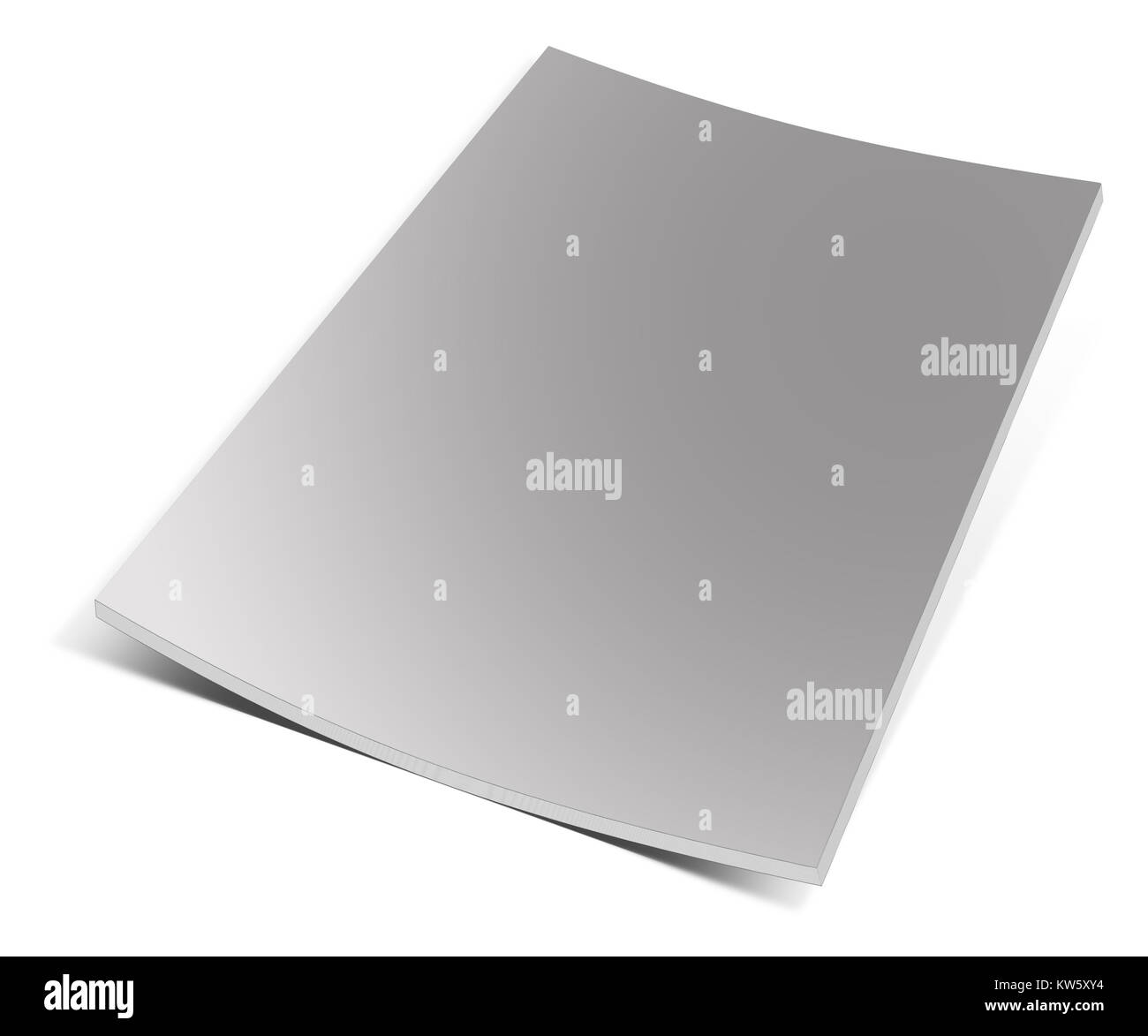 Empty magazine on white background. Perfect blank Stock Photo - Alamy