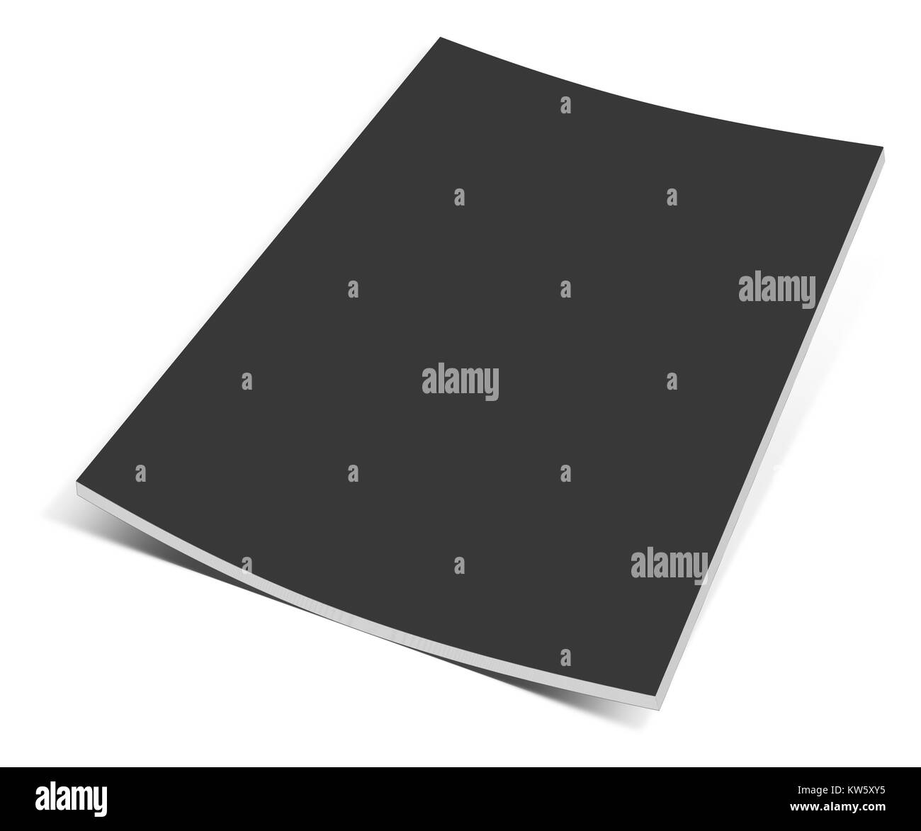 Empty magazine on white background. Perfect blank Stock Photo - Alamy