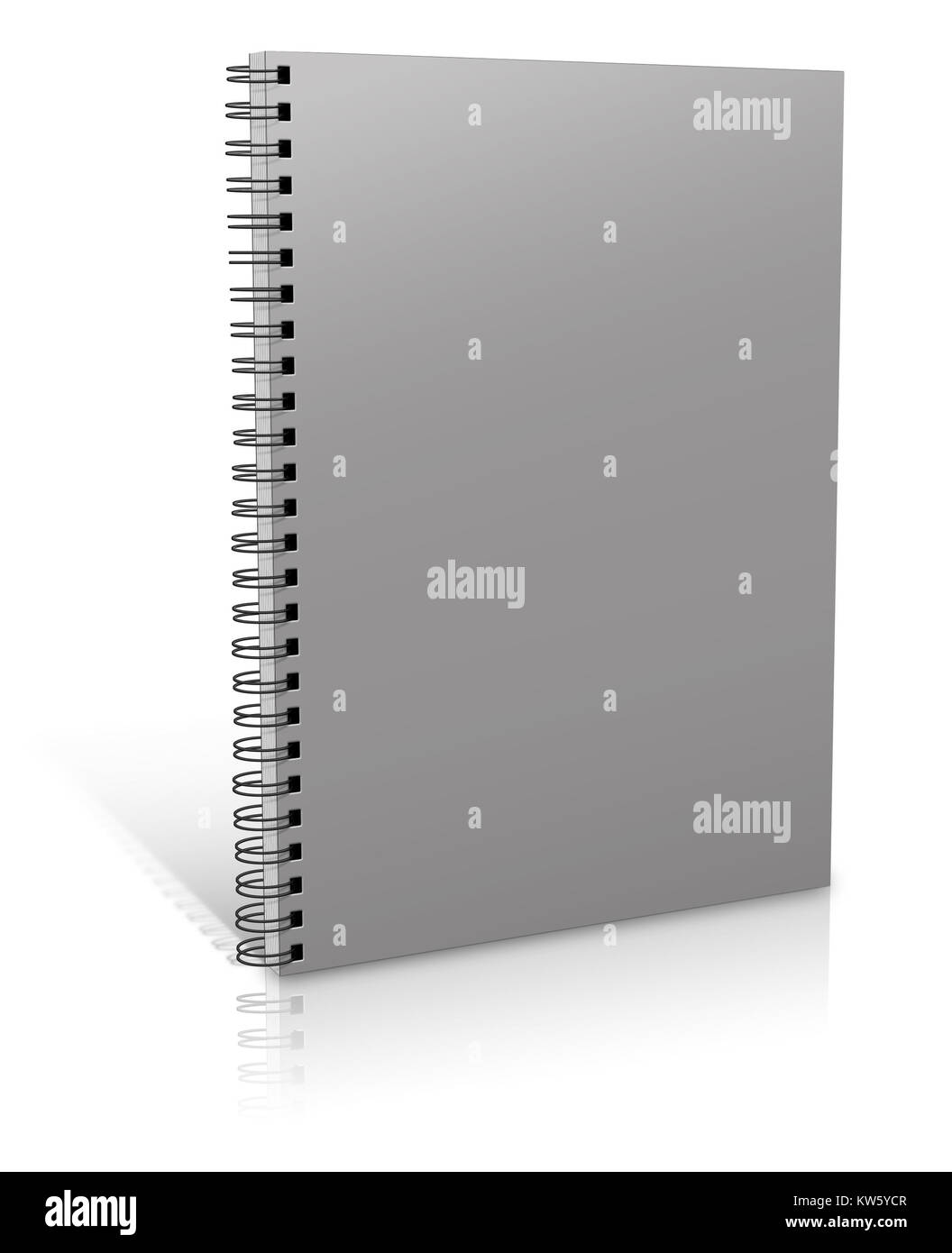Spiral binder. Note pad with white Stock Photo - Alamy