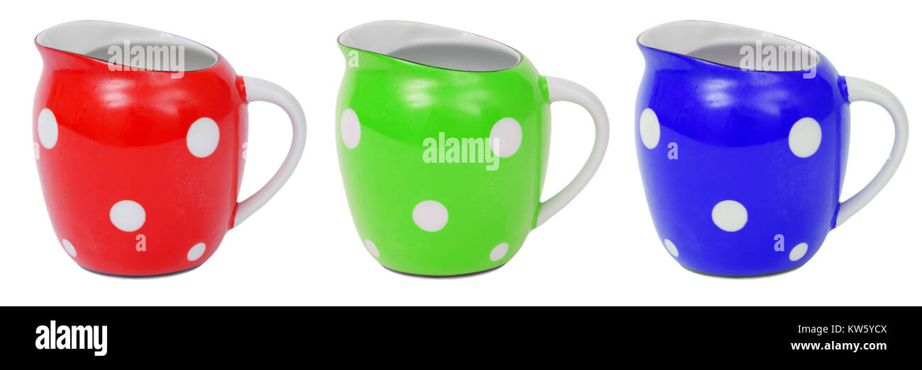 RGB jug isolated on white background Stock Photo - Alamy