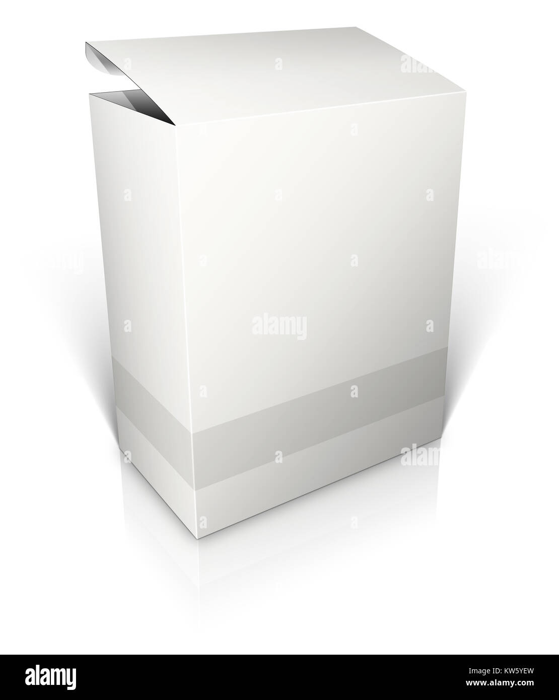 Round box. Software box on white background Stock Photo - Alamy