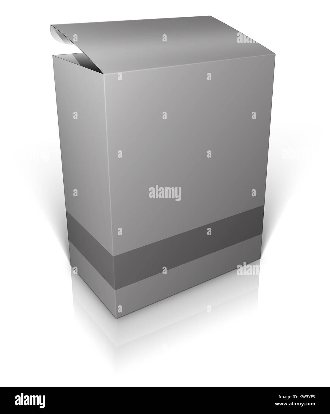 Round box. Software box on white background Stock Photo - Alamy