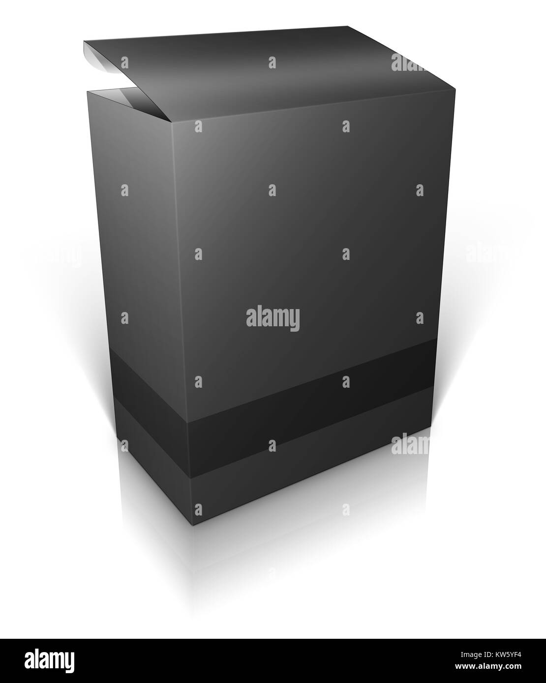 Round box. Software box on white background Stock Photo - Alamy