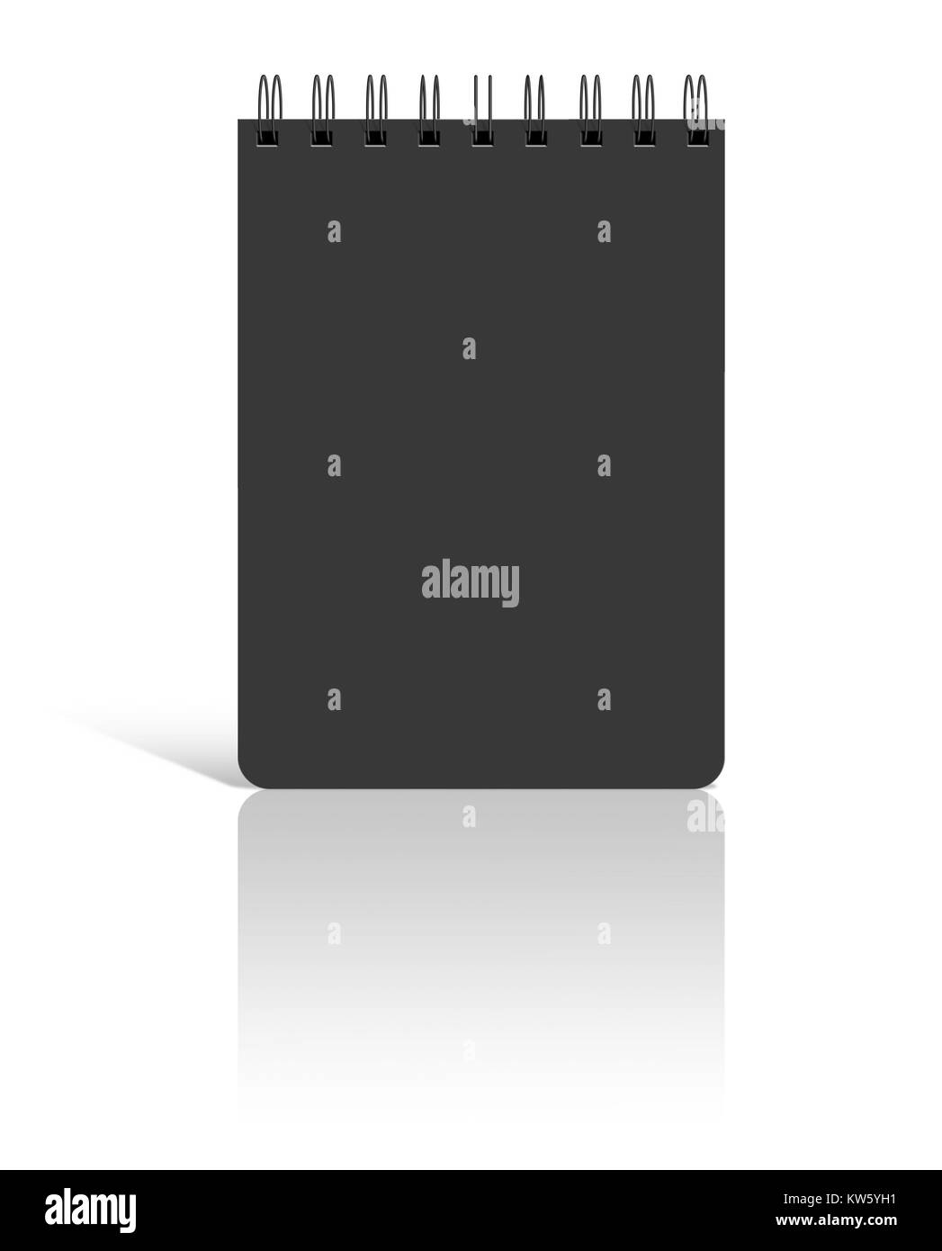 Spiral blank notebook paper black hi-res stock photography and images ...