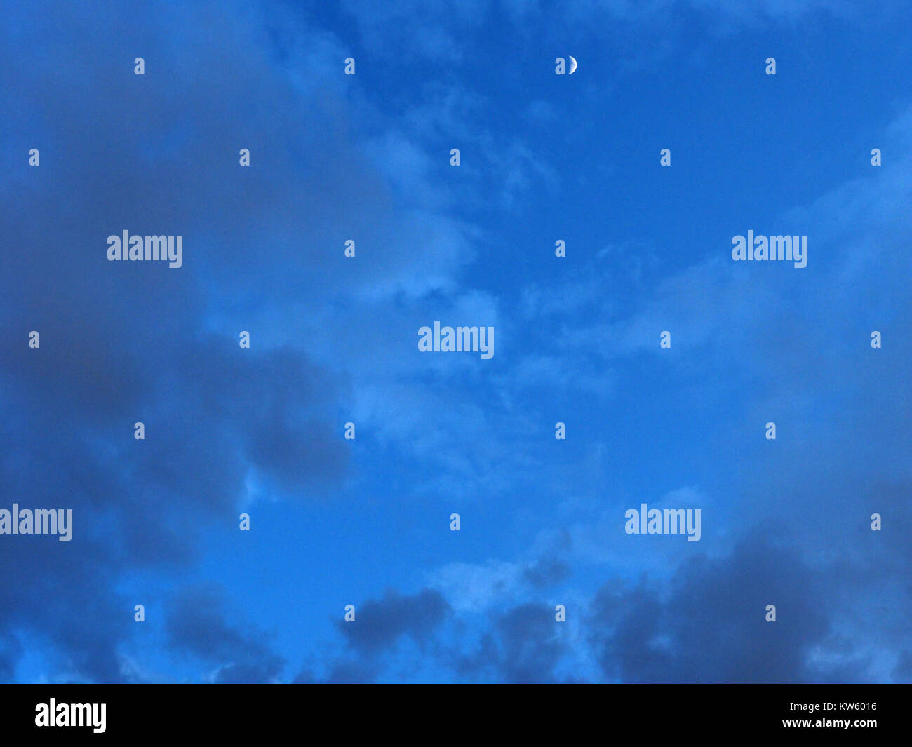 Abstract blue with overflow tonalities background of morning sky with ...