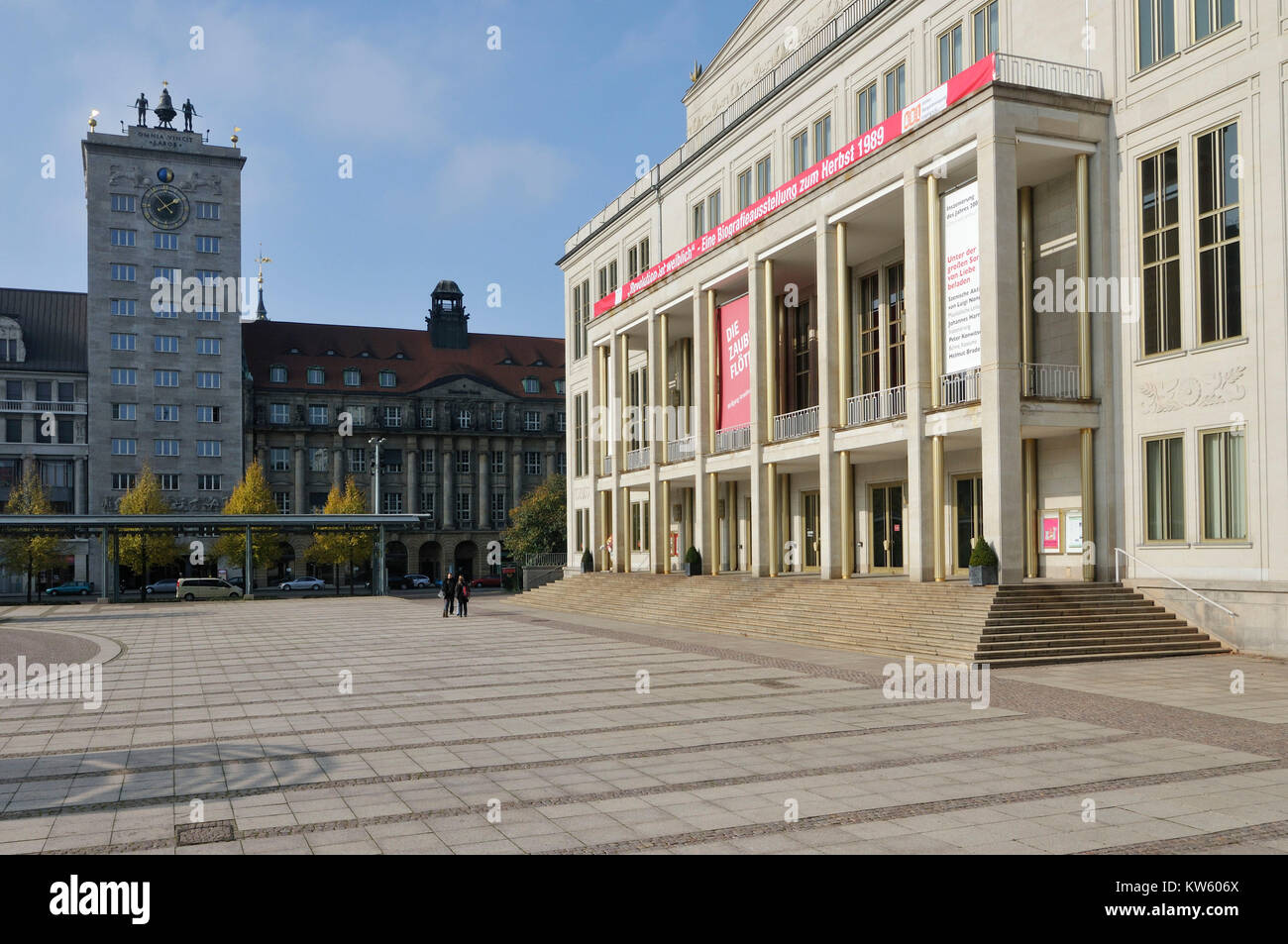 Leipzig opera-house, Leipzig Opernhaus Stock Photo - Alamy