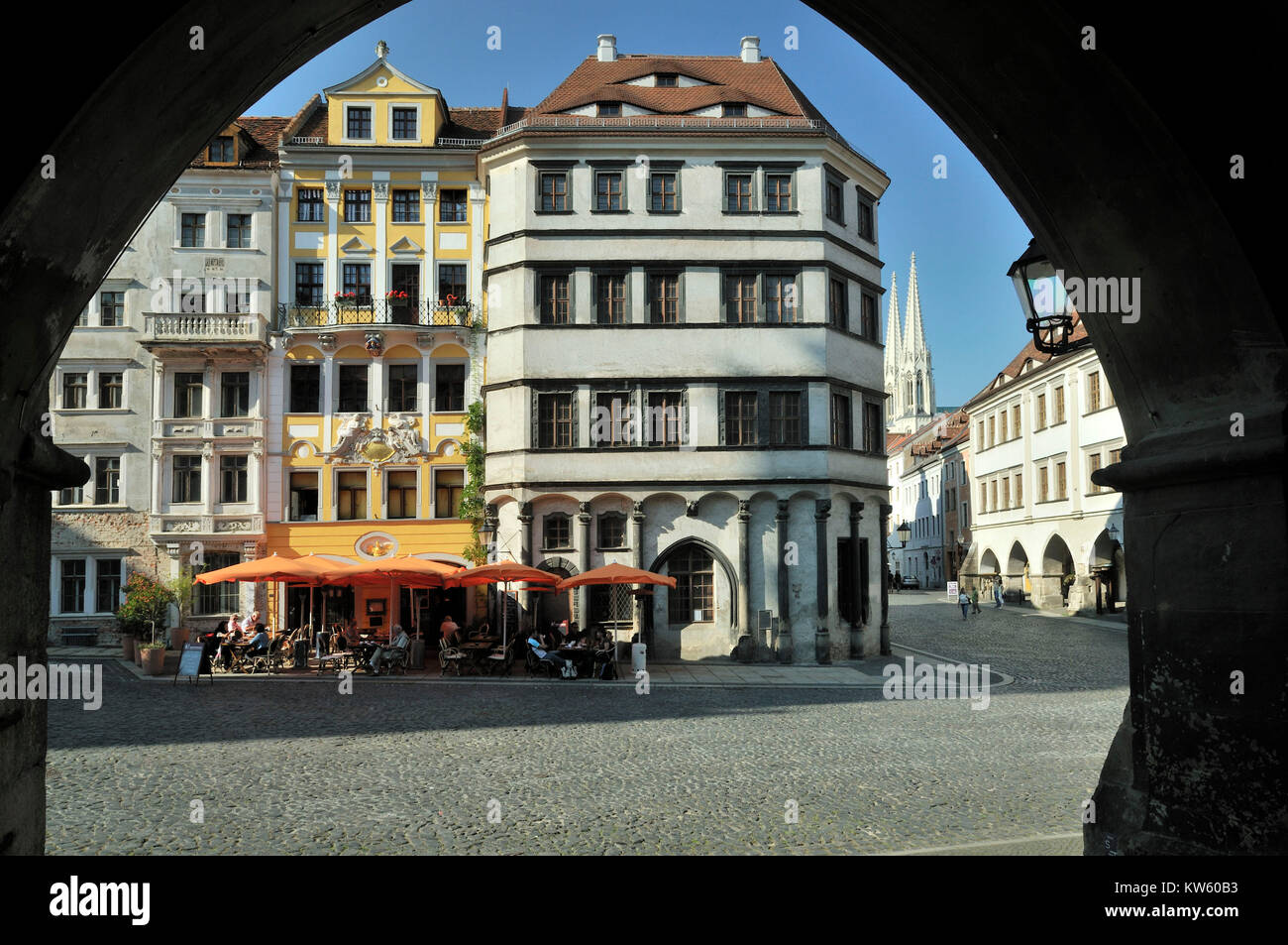 Gothic scales in the untermarket, Goerlitzer Old Town, Gotische Waage ...