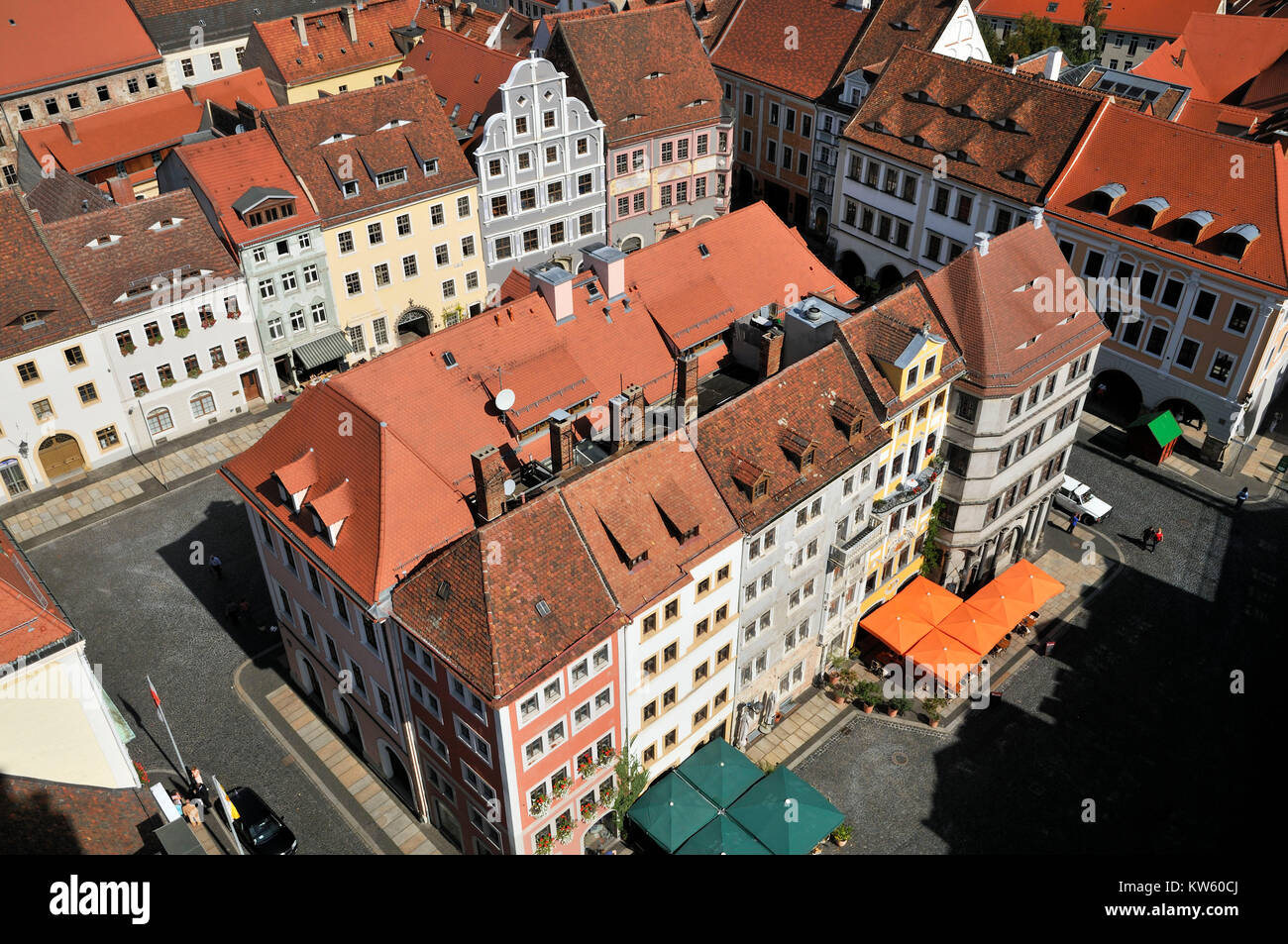 Old Town view of the city hall tower G?rlitz, Goerlitzer Old Town ...