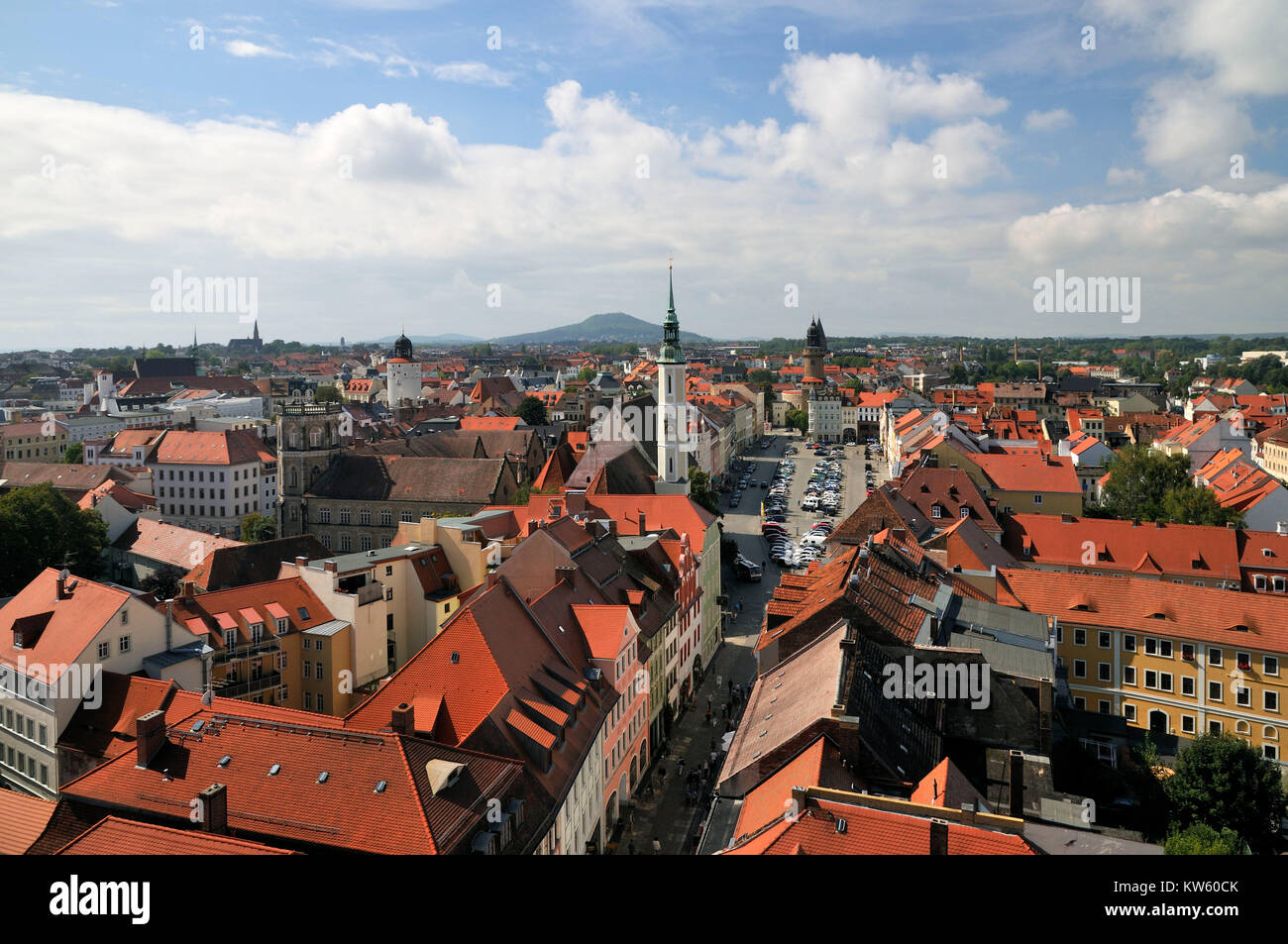 Old Town view of the city hall tower G?rlitz, Goerlitzer Old Town ...