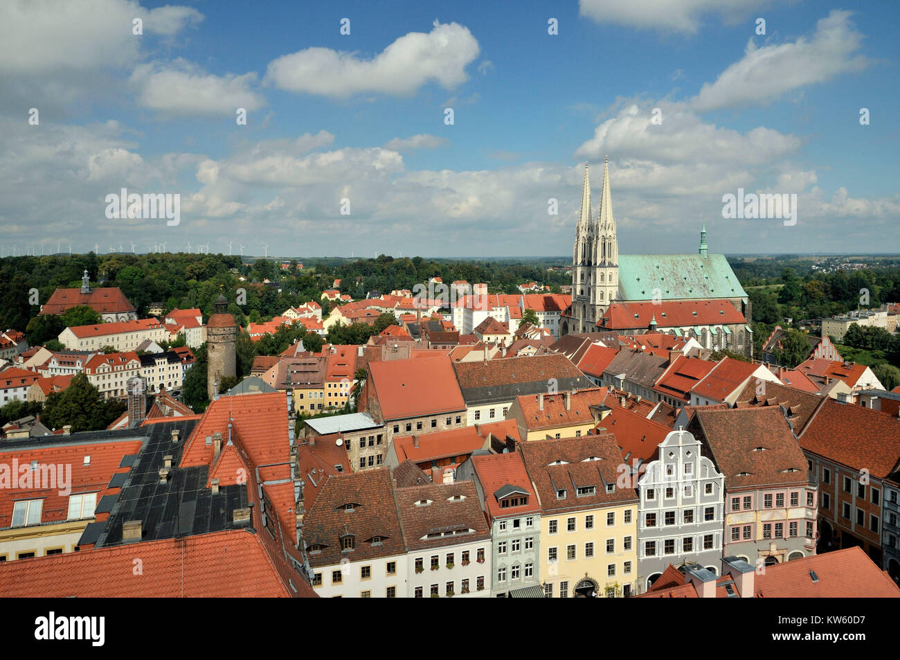 Old Town view of the city hall tower G?rlitz, G?rlitz Old Town ...