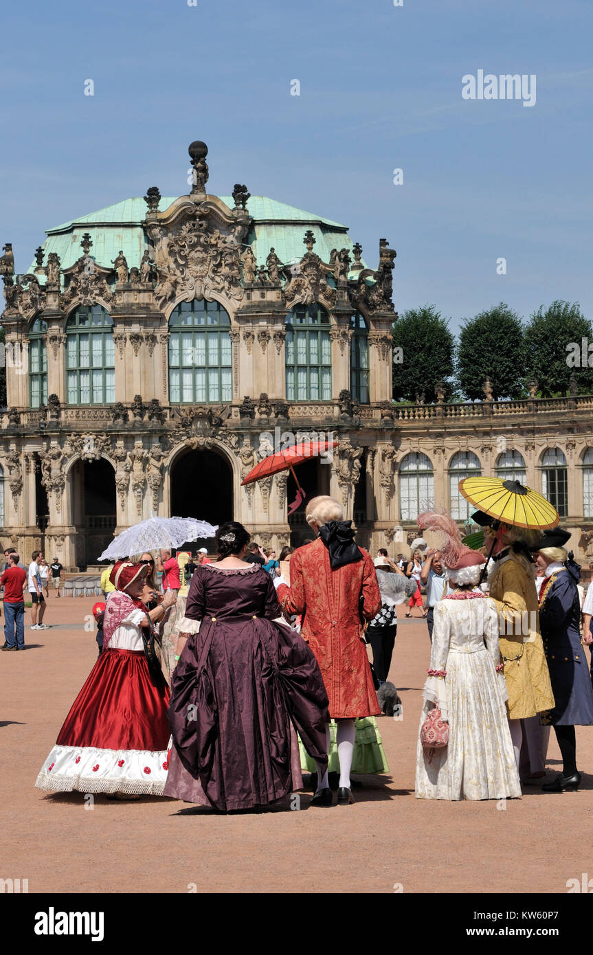 Dresden baroque spectacle, Dresden Barockspektakel Stock Photo - Alamy