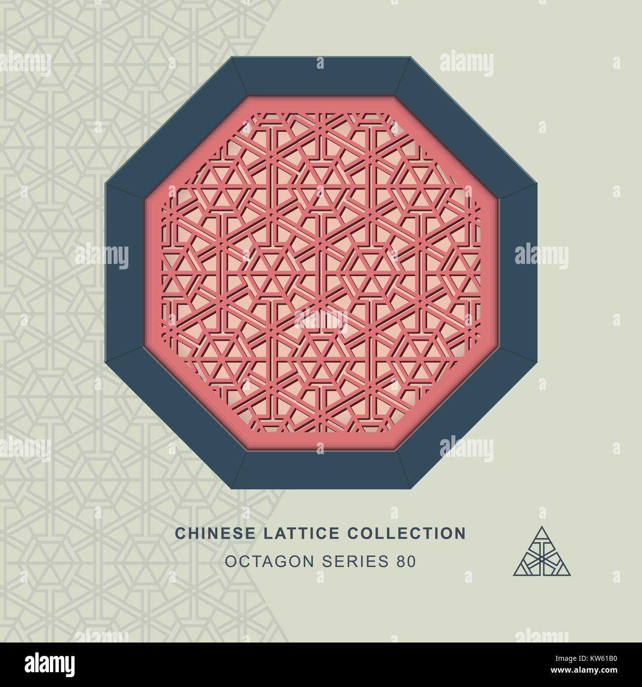 Chinese window tracery octagon frame of triangle octagon Stock Vector ...
