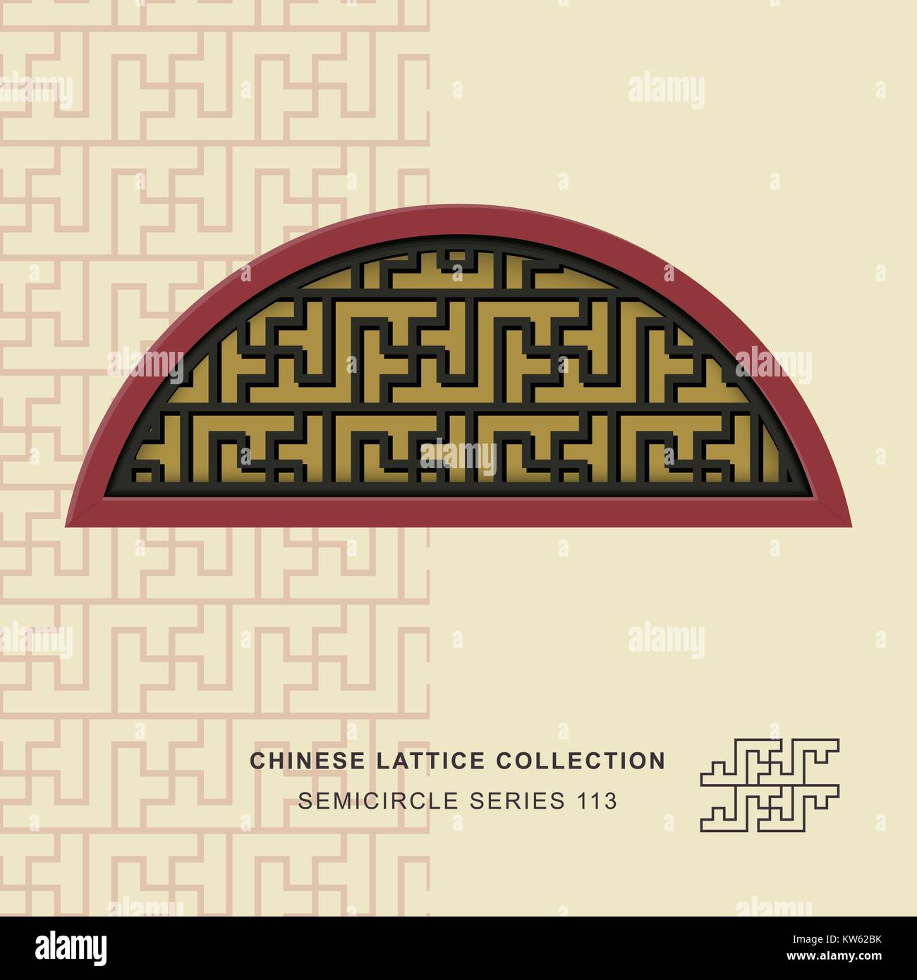 Chinese lattice Stock Vector Images - Alamy