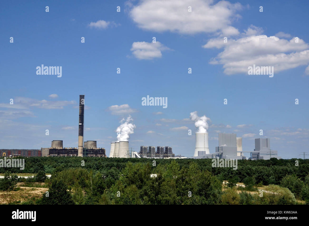Power station box mountain, Kraftwerk Boxberg Stock Photo - Alamy