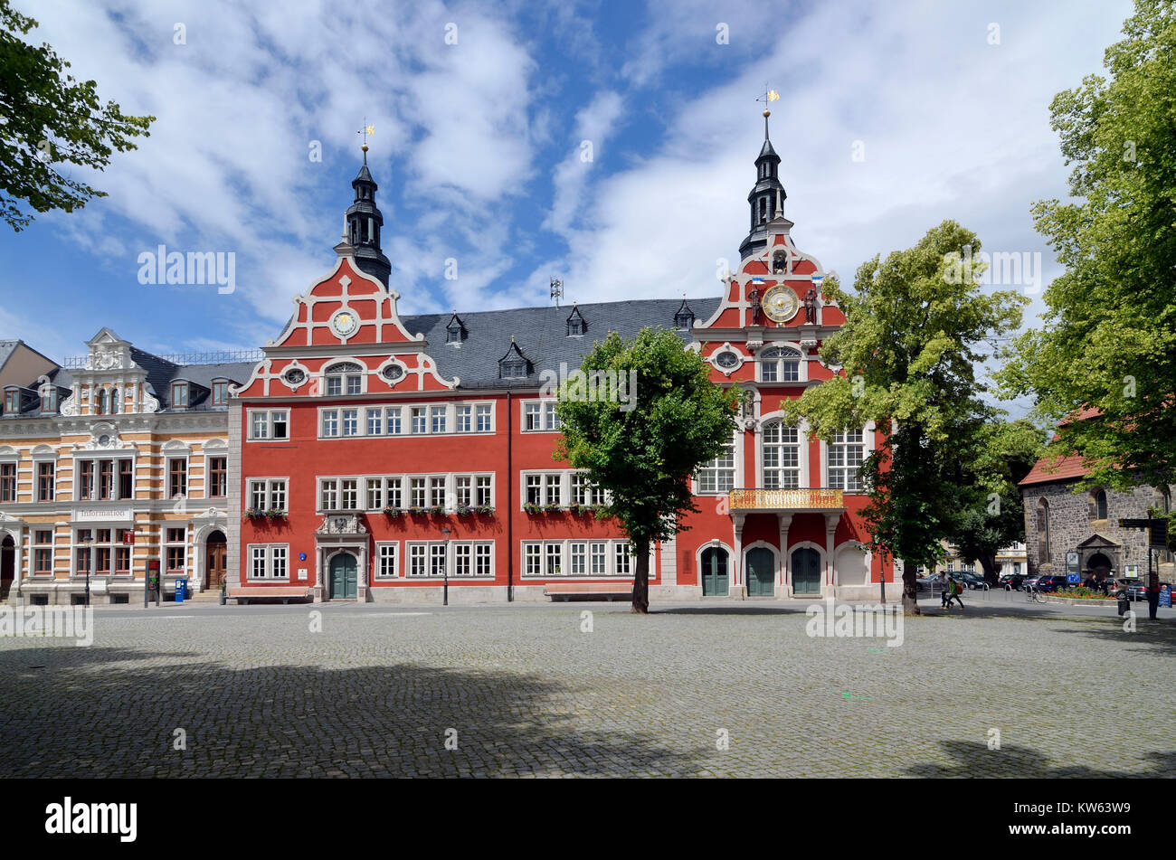 Markktplatz mit rathaus arnstadt hi-res stock photography and images ...