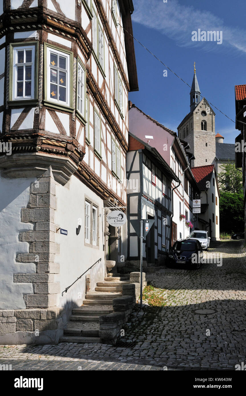 Old town lane with bonifaciuskirche hi-res stock photography and images ...