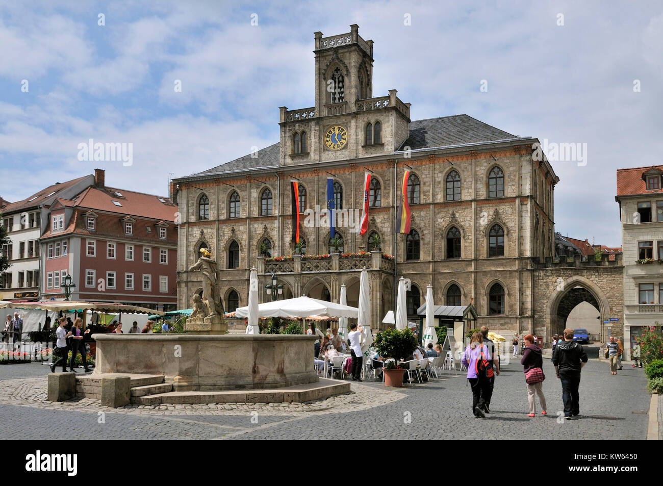 Weimar old town cultural city hi-res stock photography and images - Alamy