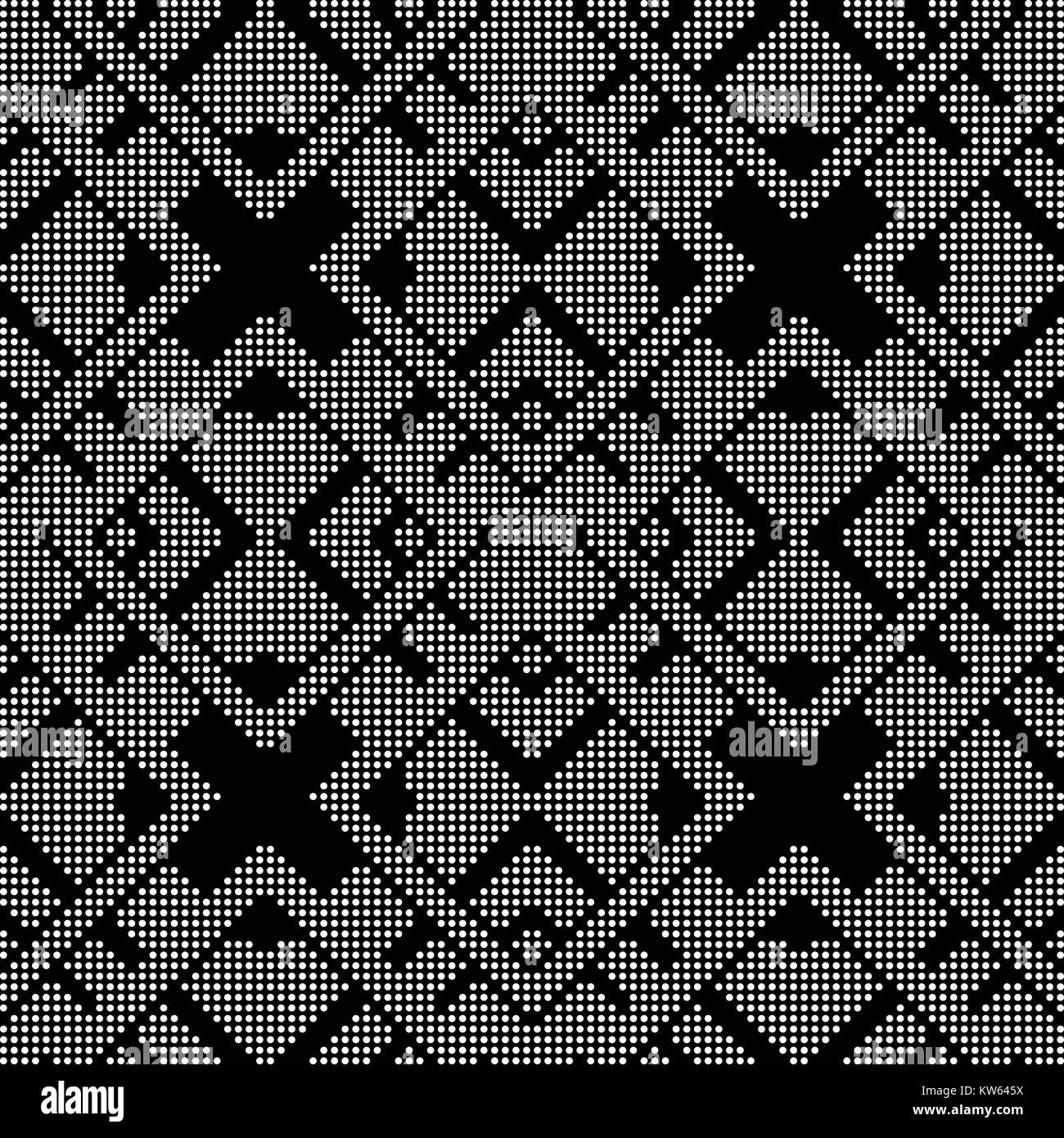 Halftone round black seamless background square cross check geometry Stock Vector Image & Art ...