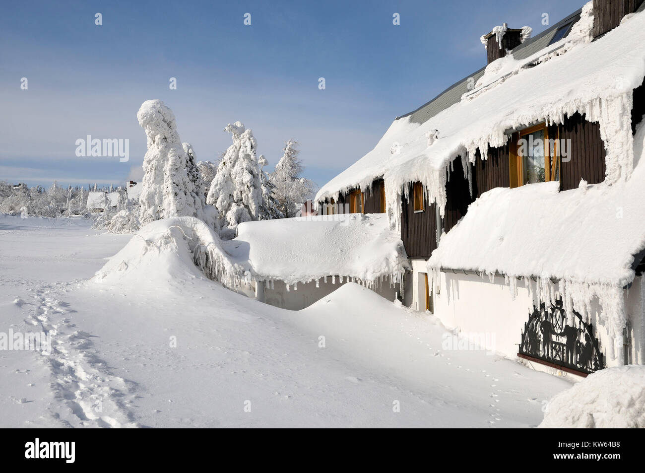 Arch mountain crest, Erzgebirgskamm Stock Photo - Alamy