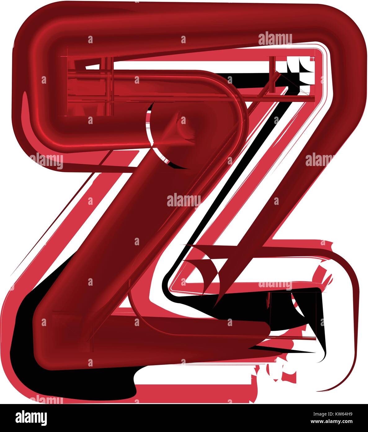 Abstract Letter z Illustration Stock Vector Image & Art - Alamy