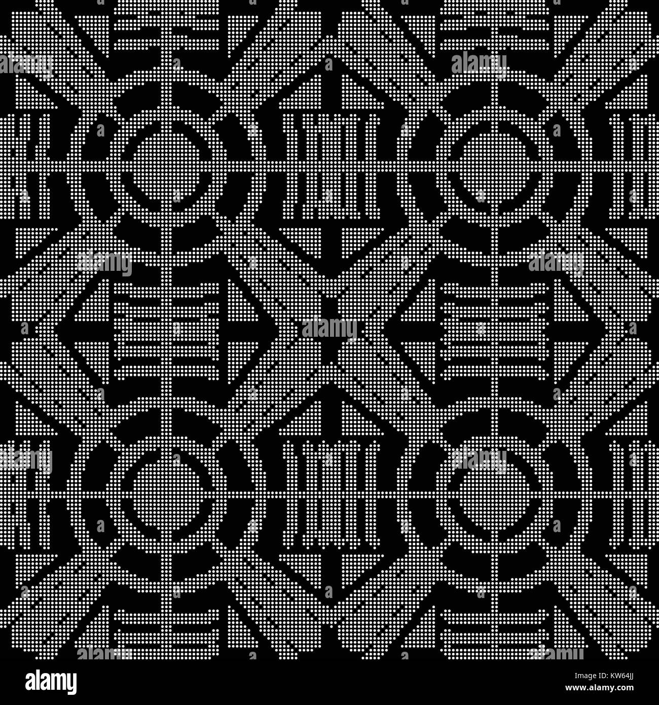 Halftone round black seamless background round cross geometry Stock Vector Image & Art - Alamy