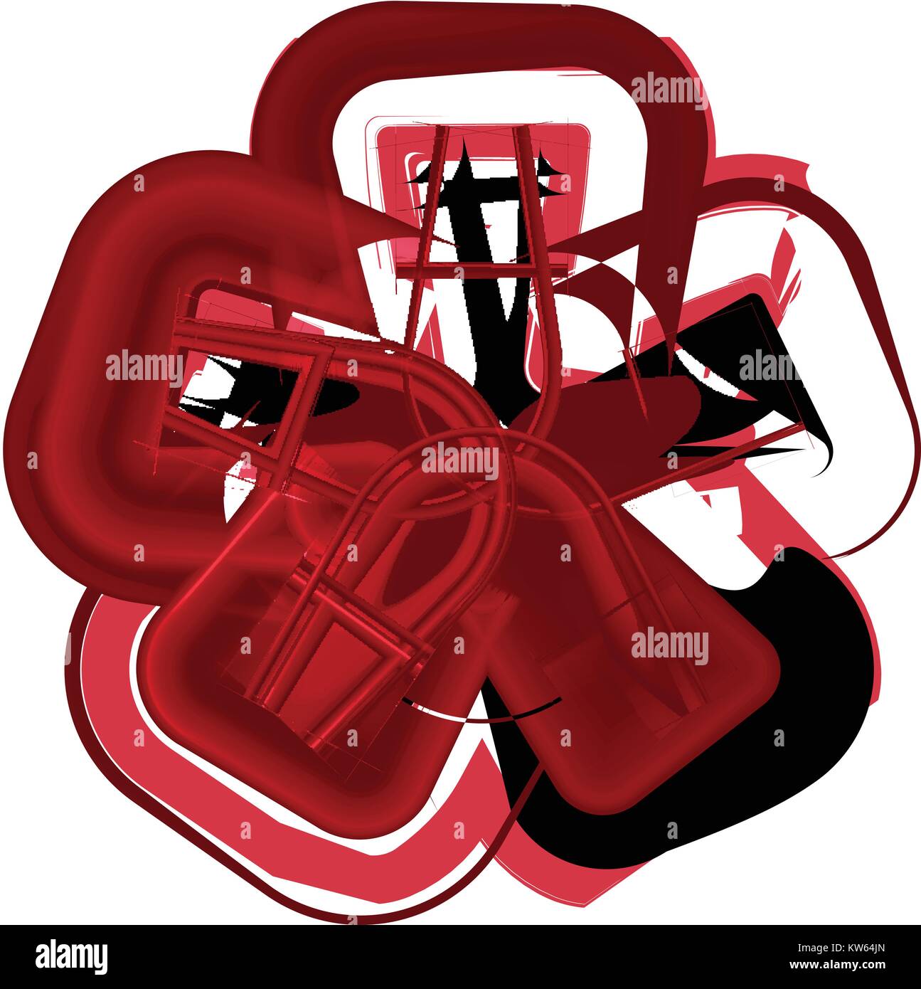 Abstract vector illustration drawing of asterisk Symbol Stock Vector ...