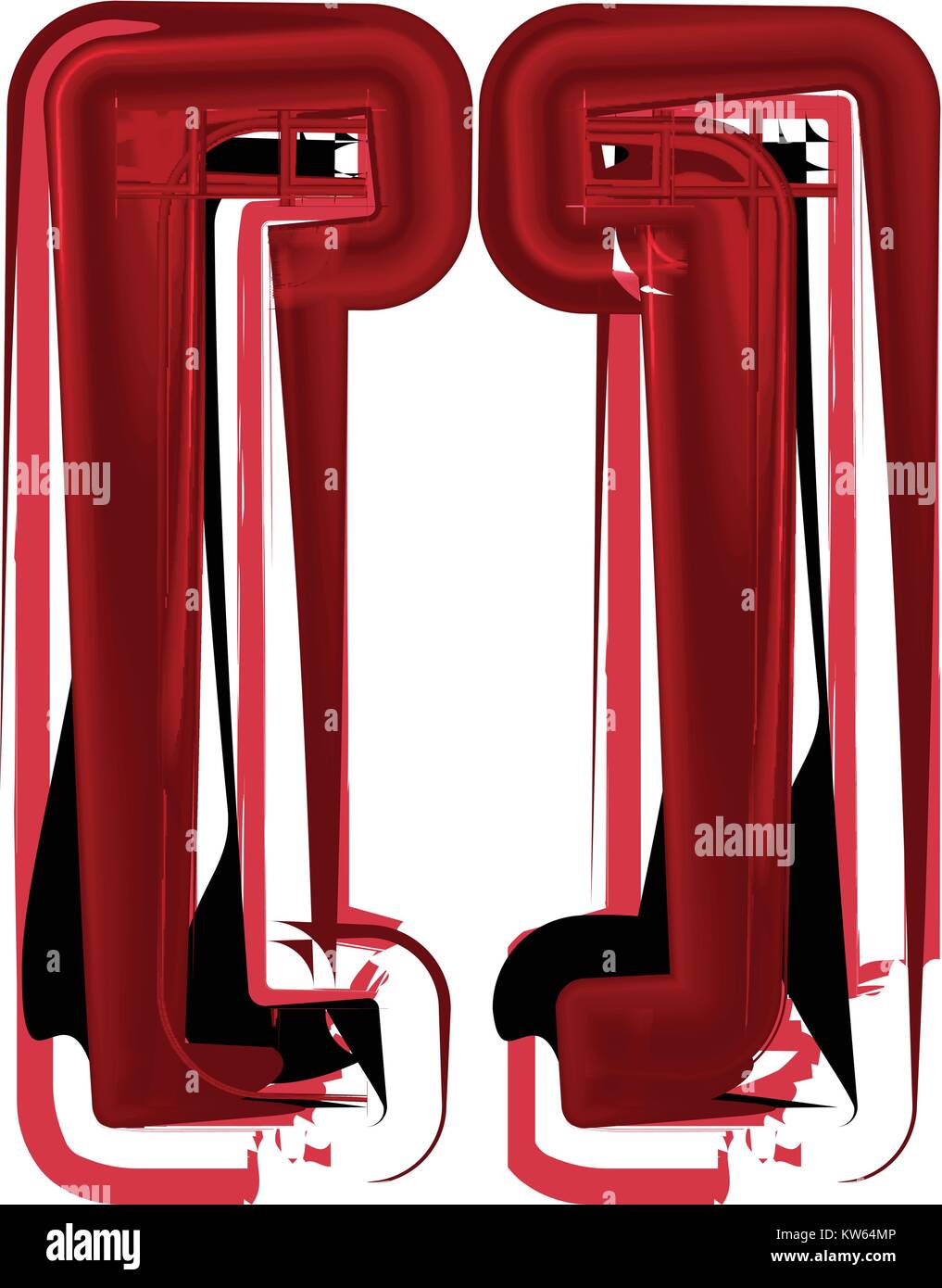 Abstract vector illustration drawing of parenthesis Symbol Stock Vector ...