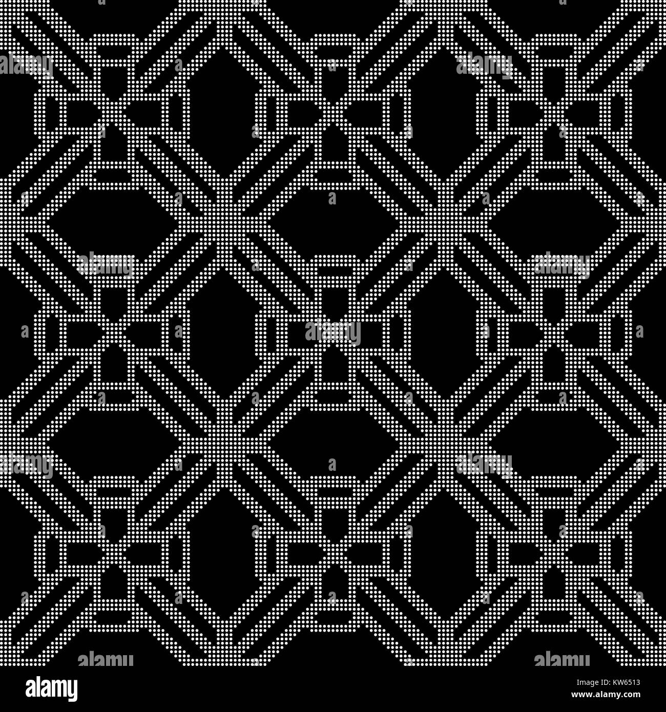 Halftone round black seamless background polygon check cross geometry ...