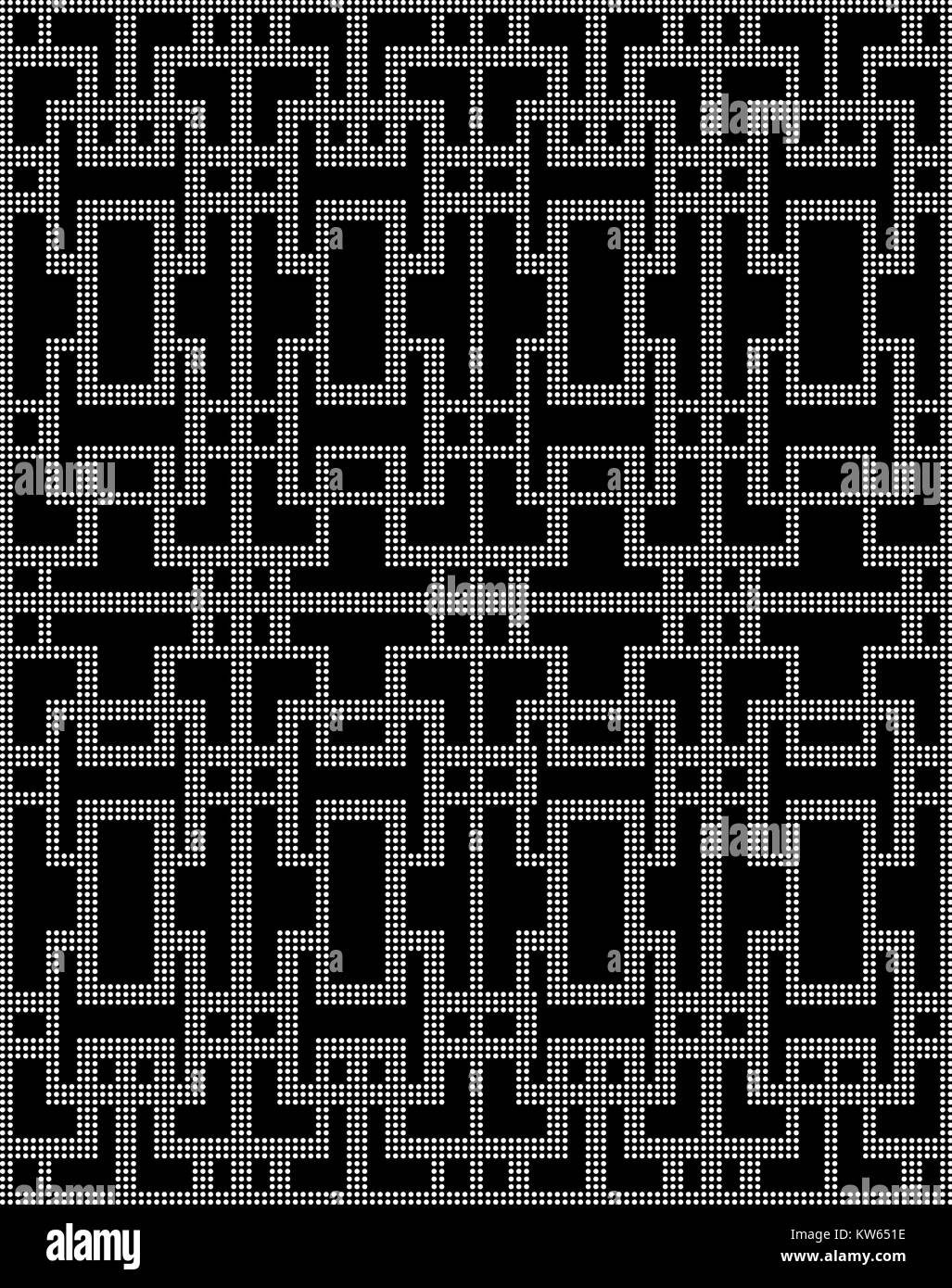 Halftone round black seamless background square geometry cross lattice Stock Vector Image & Art ...