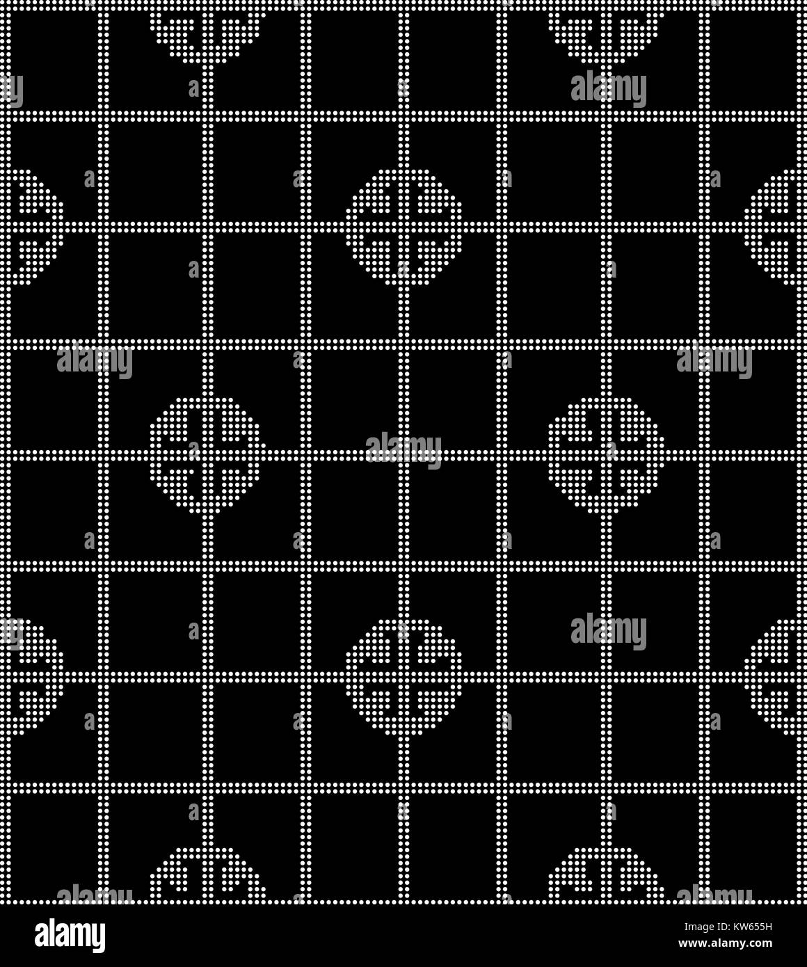 Halftone round black seamless background square check cross Stock Vector Image & Art - Alamy
