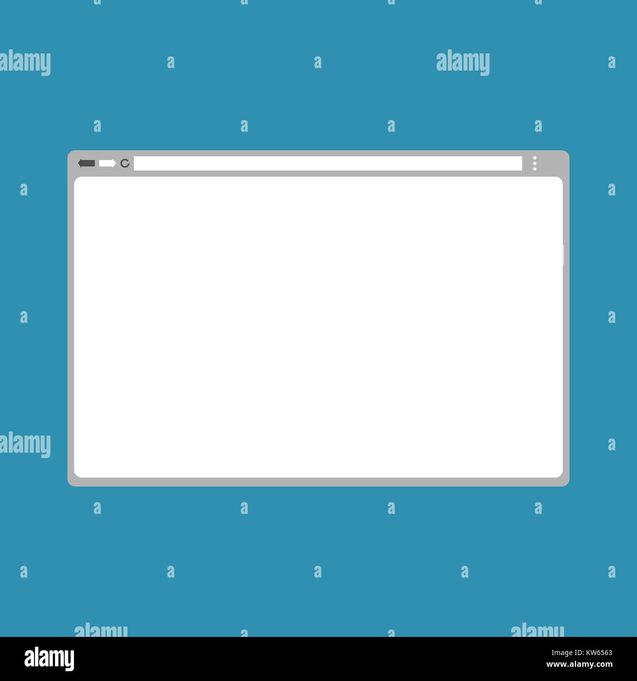 web Simple Browser window white Stock Photo - Alamy
