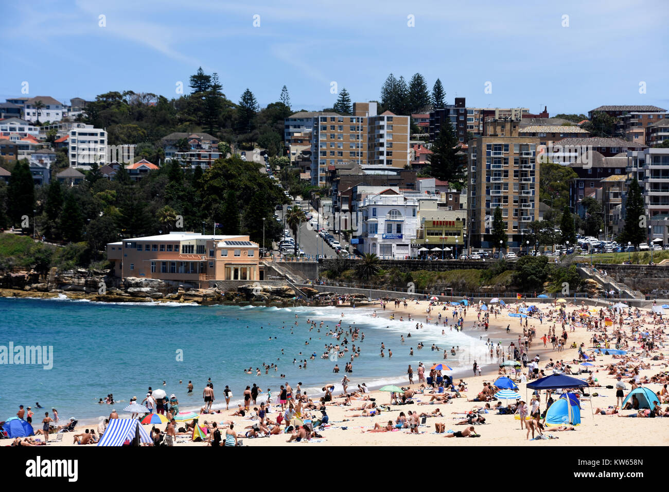 Coogee Bay, Beach and Cliffs Stock Photo - Alamy