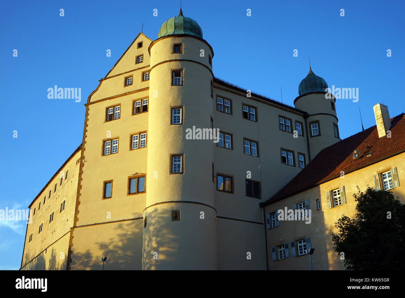 KAPFENBURG, GERMANY - CIRCA AUGUST 2015 Corner of Schloss Kapfenburg ...