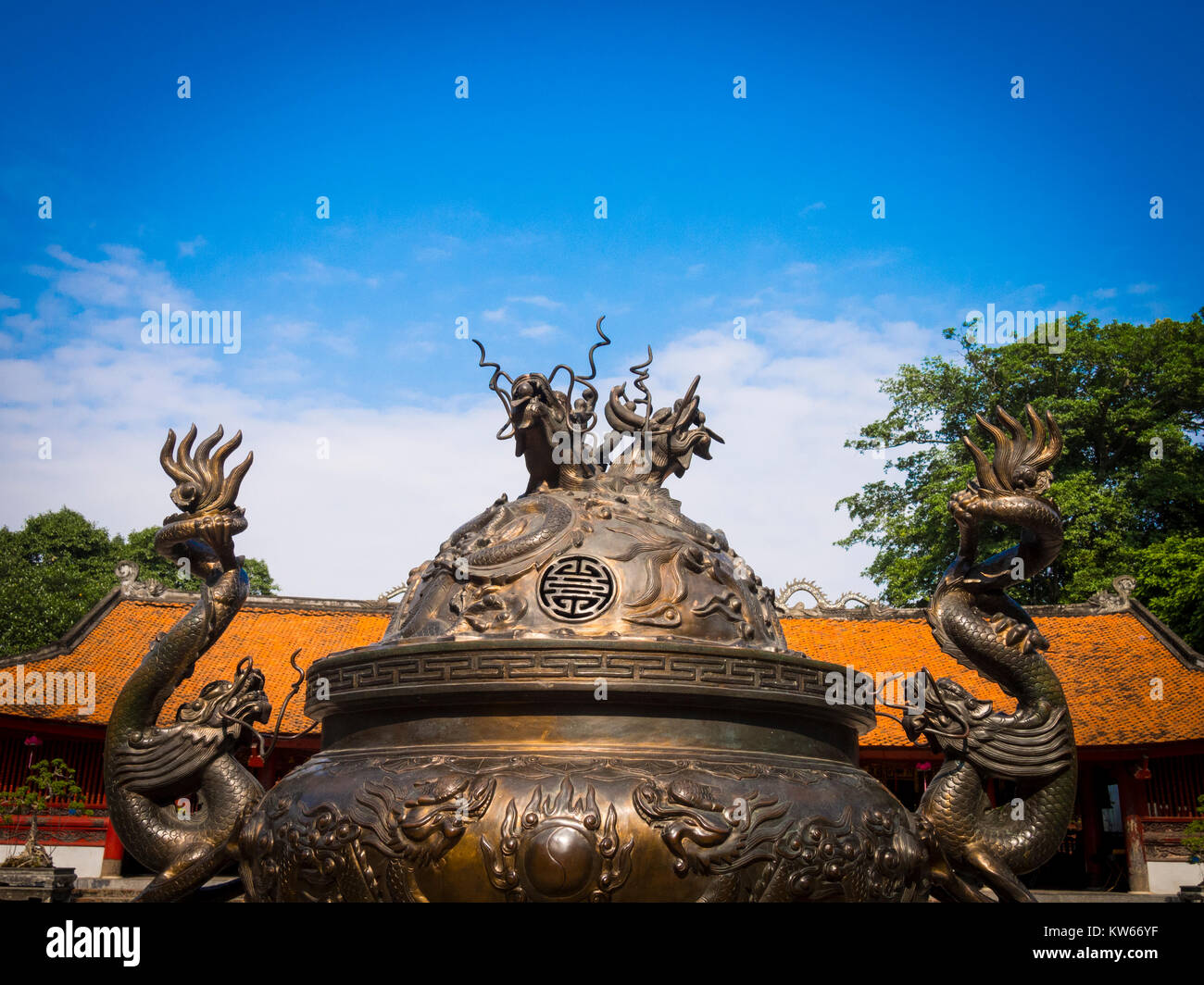 Literature Temple in Hanoi Stock Photo - Alamy